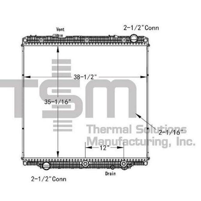 OTR Radiator for Freightliner J0437560P | FleetPride