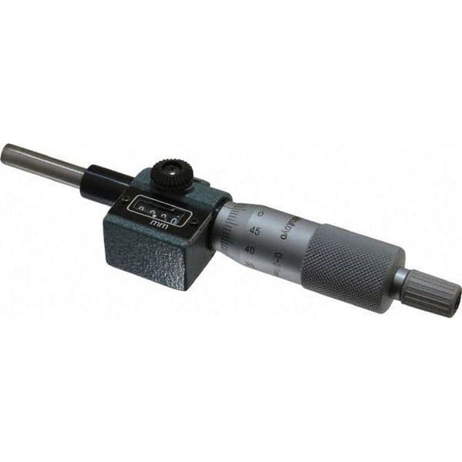 25mm, 18mm Ratchet Stop Thimble, 6.35mm Diameter x 27mm Long Spindle ...