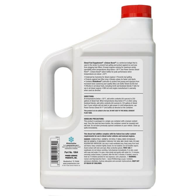 Power Service Diesel Fuel Supplement Antigel +Cetane Boost 64 oz ...
