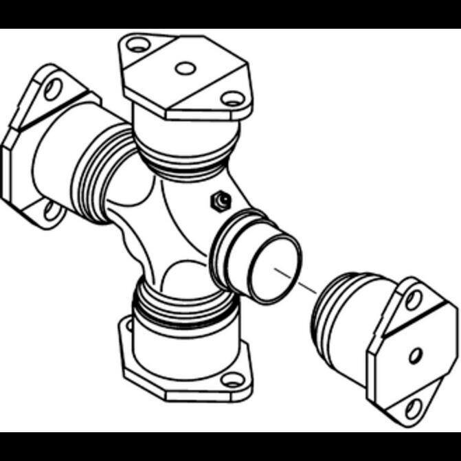 Spicer 1710 Series Full Round Greaseable Universal Joint 5280X | FleetPride