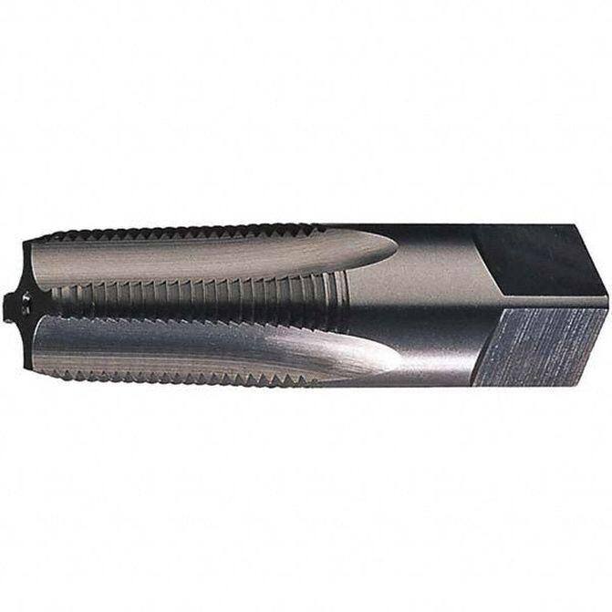 Standard Pipe Tap: 3/8-18, NPT, 4 Flutes, Carbon Steel, Bright/Uncoa ...