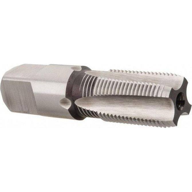 British Standard Pipe Tap: 3/8-19 Rp(BSPRP), Plug Chamfer, 4 Flutes ...