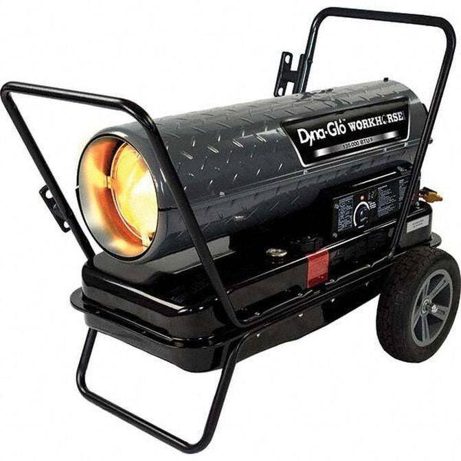 135,000 BTU Diesel/Kerosene/JP-8/Jet A Forced Air Heater with Thermo ...