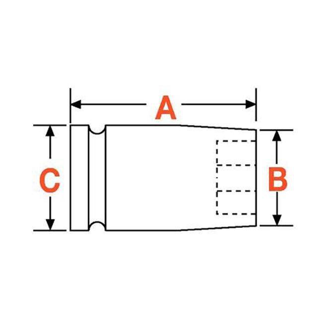 Apex / Cooper Power Tools 3/8" Female Square Drive 3/8" Extra Long ...