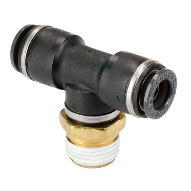 Power Products Male Branch Tee - 3/8" Tube to 3/8" Tube to 3/8"-18 Male ...