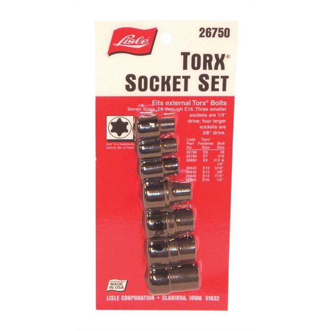LISLE Female Torx Socket Set - 7 Pieces LIS26750 | FleetPride