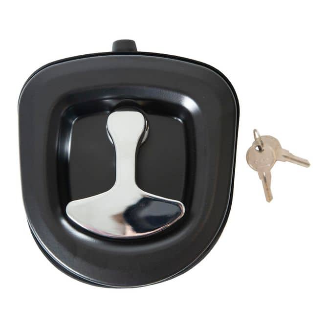 Die-Cast Flush-Mount Compression Latch with lock cylinder, key set, and ...