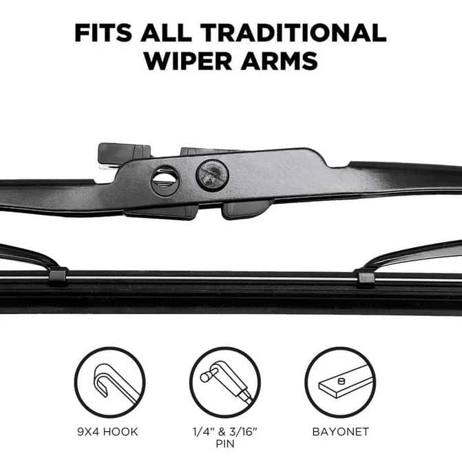 Autotex 24" AutoTex M5 Conventional Metal Wiper Blade M524 | FleetPride