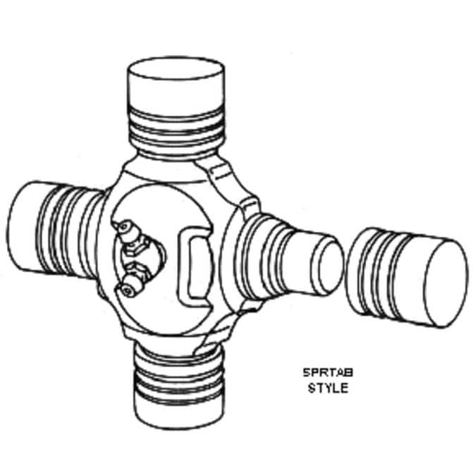 Spicer SPL250 Series Full Round Greaseable Universal Joint SPL2503X ...