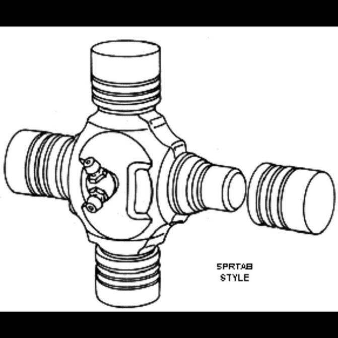 Spicer SPL250 Series Full Round Greaseable Universal Joint SPL2503X ...