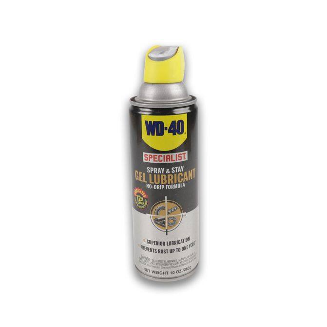 WD-40 Silicone Spray and Stay Gel Lubricant Aerosol Can 10-Ounce ...