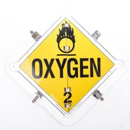 LabelMaster 13.5" x 13.5" Oxidizer / Flammable Aluminum Full Frame ...