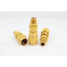 Power Products 3/8” Reusable Straight Air Brake Hose Brass Union RB626 ...